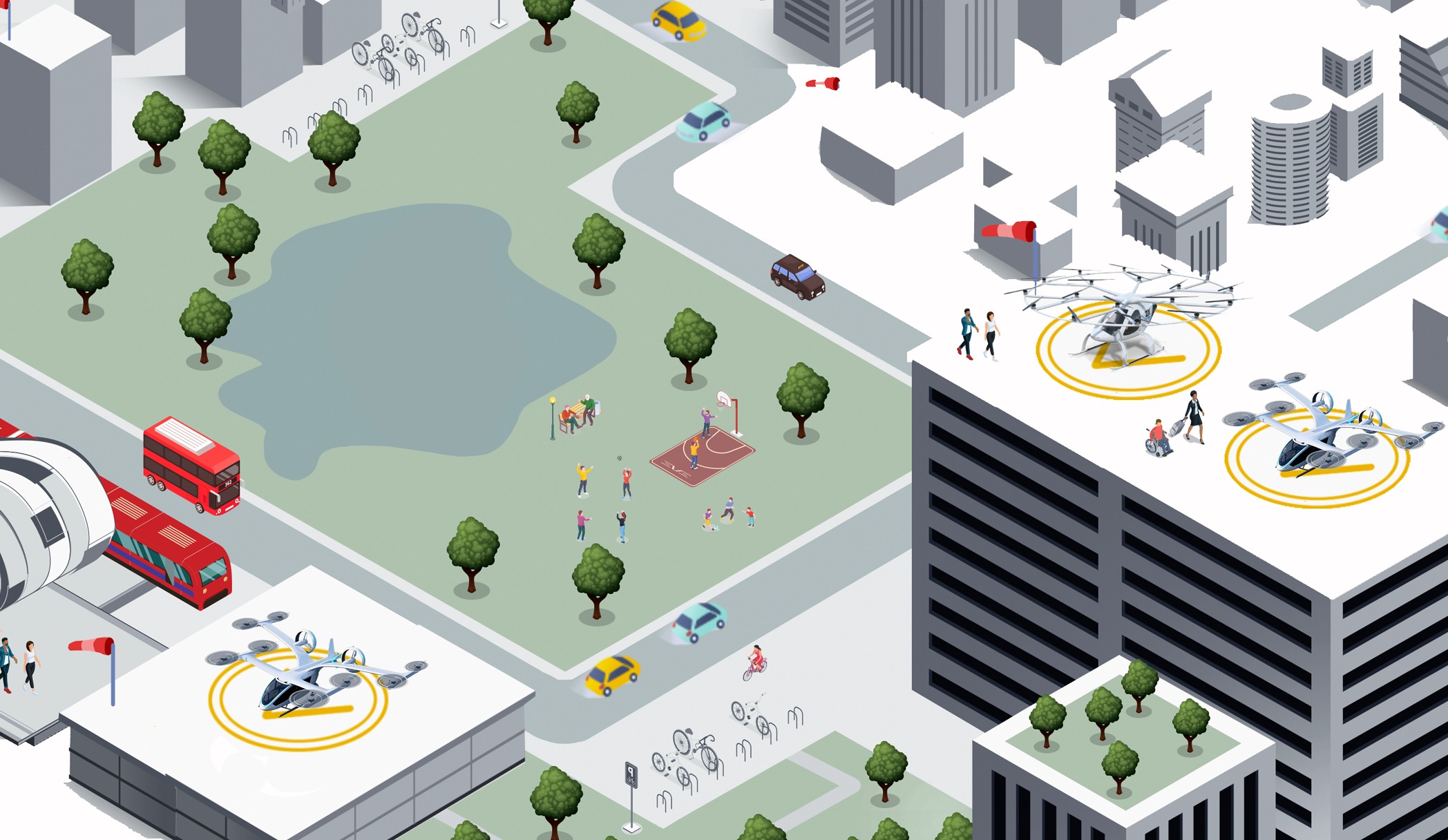 Let’s Fly Across the City - A UAM guide - Eve